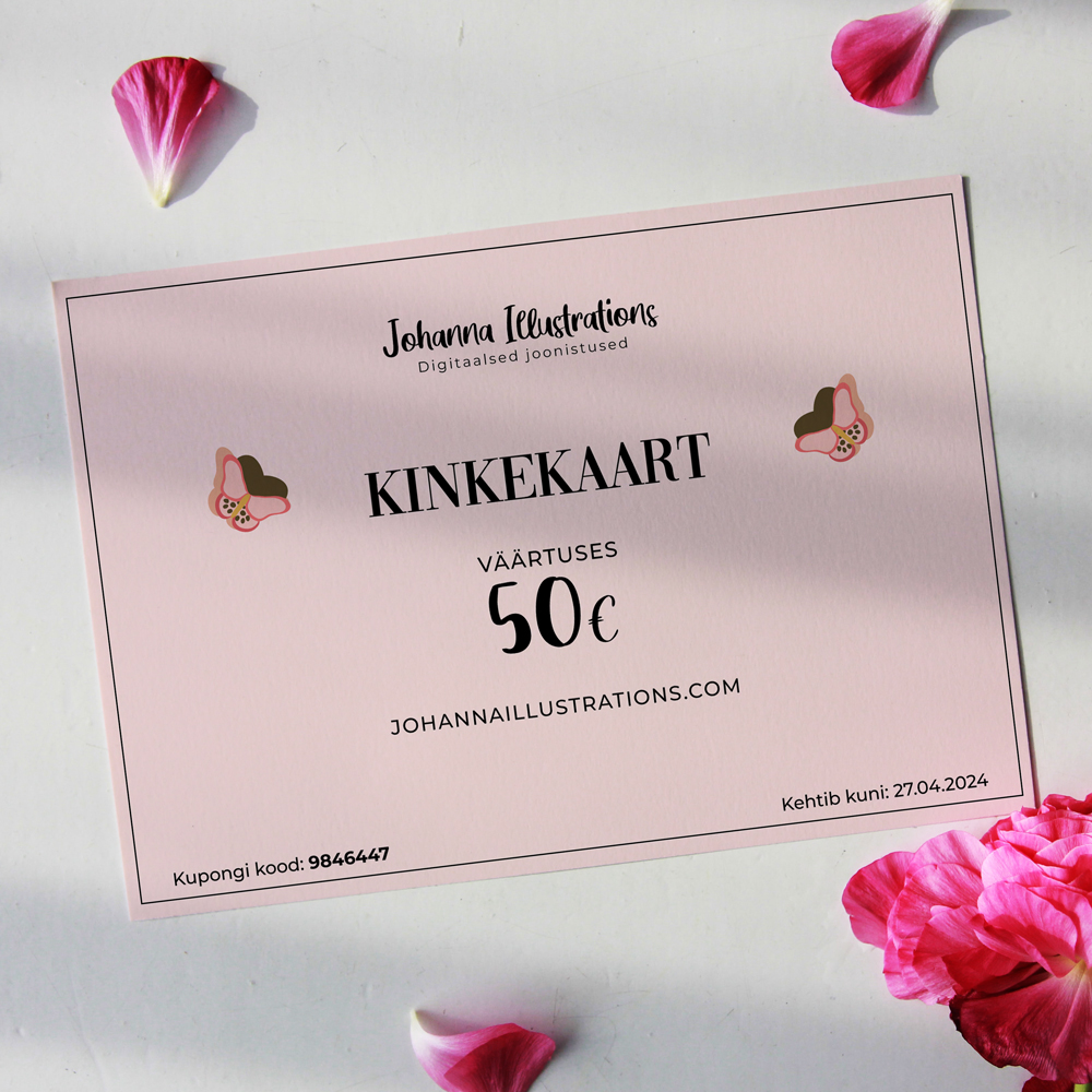 Kinkekaart - Johanna Illustrations